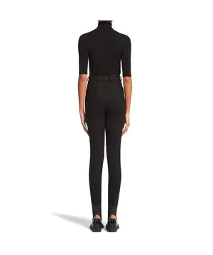 Prada Stretch Flannel High Waist Stirrup Pants