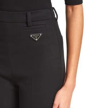 Prada Stretch Flannel High Waist Stirrup Pants