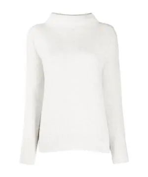 Vince Funnel Neck Jumper - White