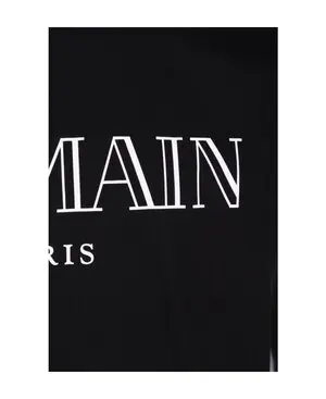 Balmain Logo Print T-shirt - Black