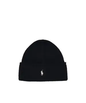 Ralph Lauren Ribbed Hat - Black