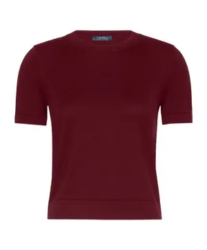 Max Mara Max Mara Giulietta Crewneck Knitted Jumper Deep Red