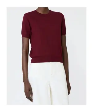Max Mara Giulietta Crewneck Knitted Jumper - Deep Red