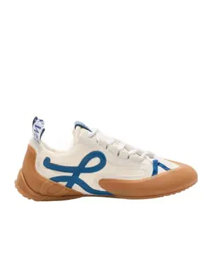 Loewe Grip Logo-patch Sneakers - White/blue