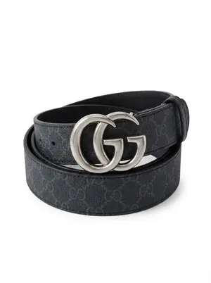 Gucci Gg Marmont Reversible Belt - Black