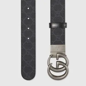 Gucci Gg Marmont Reversible Belt - Black