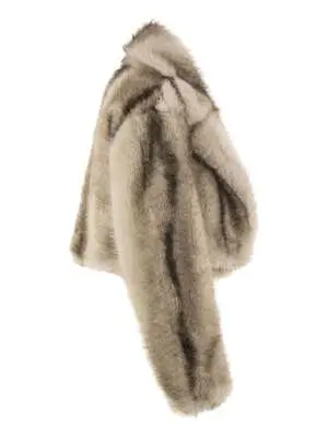Sportmax Faux Fur Jacket - Nude