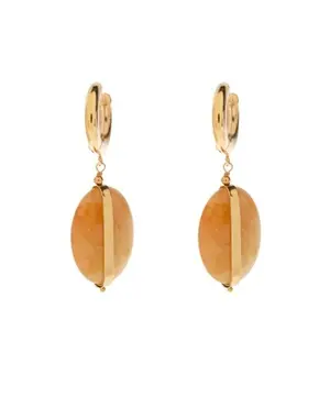 Isabel Marant Étoile Stone-embellished Drop Earrings - Light Yellow