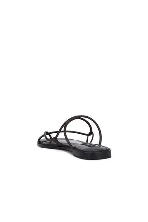 A.emery Silas Leather Flat Sandals - Bistre