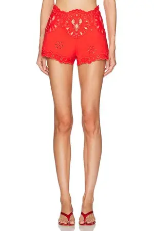 Retrofete Caliane Short In Red