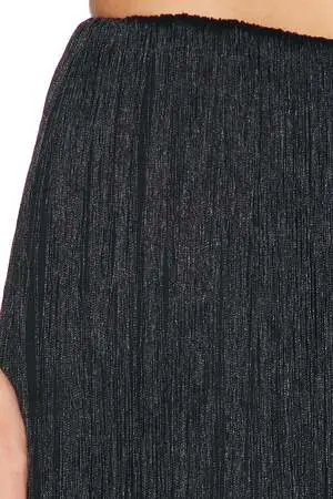 MIMCHIK Fringe Mini Skirt - Black