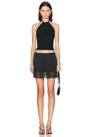 MIMCHIK Triple Belt Halter Top