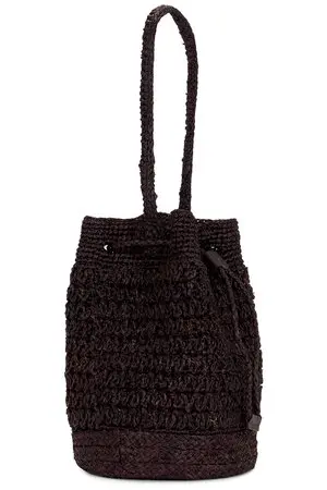 Jenni Kayne Riviera Raffia Bucket Bag