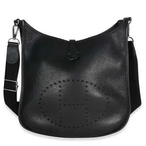 Hermès Clemence Evelyne Iii Pm 29 Phw - Black