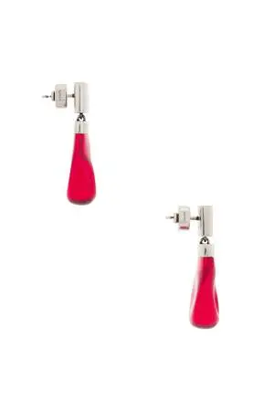 Khaite Keefe Resin Earrings - Translucent Red