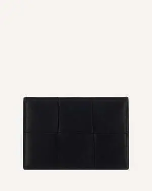 Bottega Veneta Leather Cardholder - Black