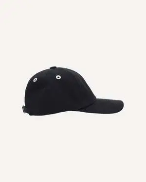 AMI Paris Adc Cotton Baseball Cap - Black