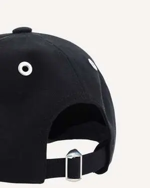 AMI Paris Adc Cotton Baseball Cap - Black