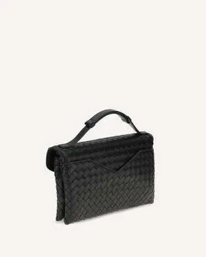 Bottega Veneta Knot Lock Shoulder Bag - Black