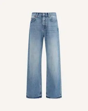 Jacquemus Wide-leg Faded Denim Jeans
