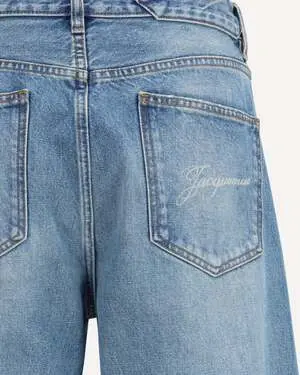 Jacquemus Wide-leg Faded Denim Jeans