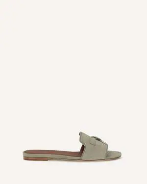 Loro Piana Charms Sandals - Green