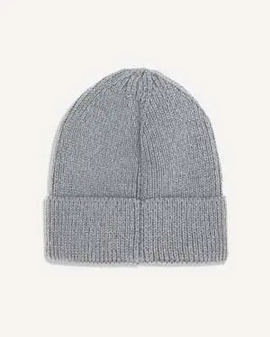 The North Face Ribbed Logo Beanie - Grey