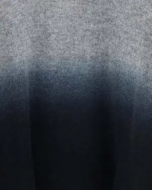 MIRROR IN THE SKY V-neck Cashmere Sweater With Gradient Finish