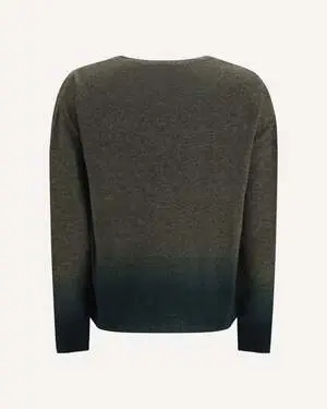 MIRROR IN THE SKY Gradient Cashmere Crewneck Sweater