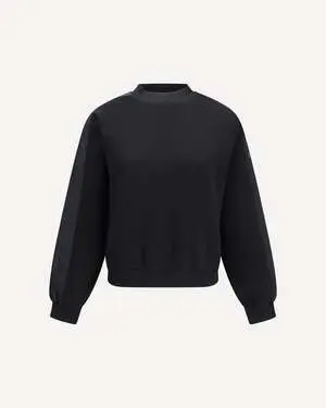 Moose Knuckles Mix Media Crewneck Sweater