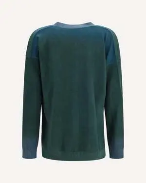 MIRROR IN THE SKY Ombré Cashmere Cardigan - Green