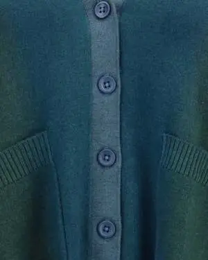 MIRROR IN THE SKY Ombré Cashmere Cardigan - Green