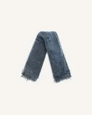 MIRROR IN THE SKY Lightweight Cashmere Scarf With Fringes