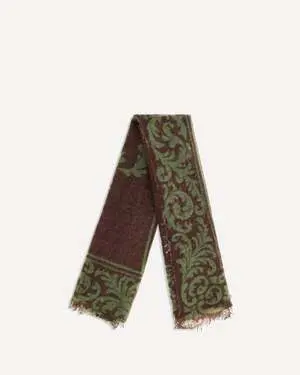 MIRROR IN THE SKY Soufflé Cashmere Scarf With Baroque Motif