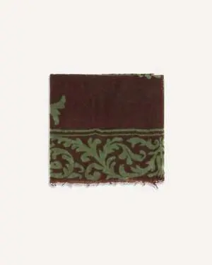 MIRROR IN THE SKY Soufflé Cashmere Scarf With Baroque Motif