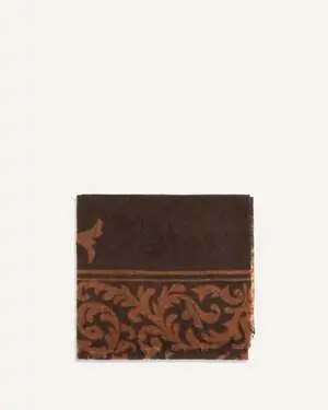 MIRROR IN THE SKY Soufflé Cashmere Scarf With Baroque Motif - Multicolour