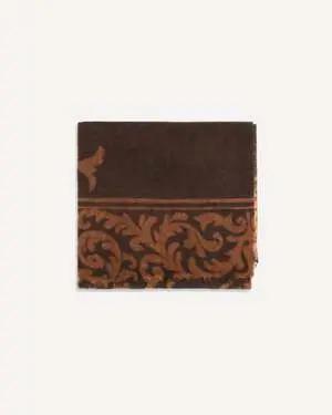 MIRROR IN THE SKY Soufflé Cashmere Scarf With Baroque Motif