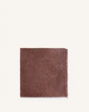 MIRROR IN THE SKY Lightweight Cashmere Scarf With Fringes - Bordeaux