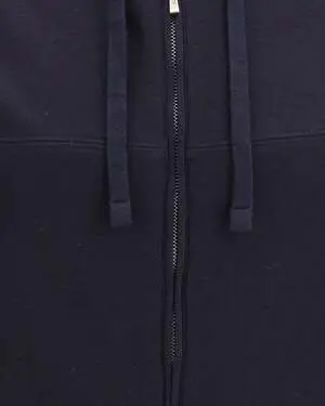 Loro Piana Cotton And Cashmere Bomber Hoodie - Blue