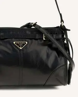 Prada Small Bonnie Handbag In Leather