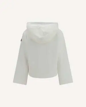 Moncler Cotton Blend Cropped Hoodie