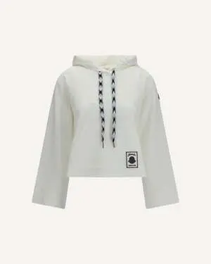 Moncler Cotton Blend Cropped Hoodie