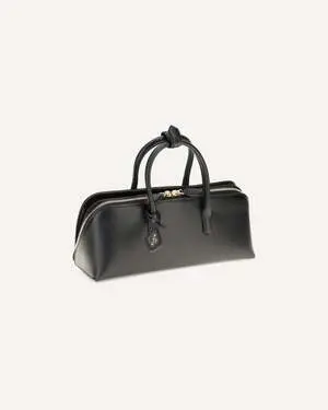 Alaïa Small Delta Nubuck Handbag - Black