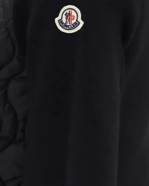 Moncler Quilted Cotton Cardigan With Zip Closure