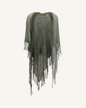 MIRROR IN THE SKY Nimbus Triangular Scarf - Green