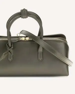 Alaïa Small Delta Nubuck Handbag - Green