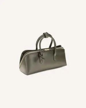 Alaïa Small Delta Nubuck Handbag - Green