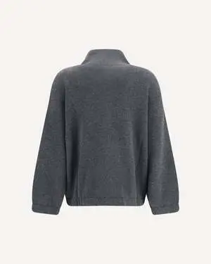 Brunello Cucinelli Cashmere Half-zip Sweater - Grey