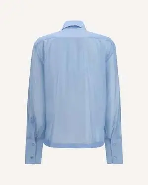 THE LATEST Codie Lightweight Muslin Shirt - Light Blue