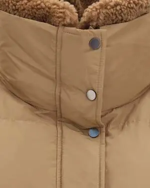 Brunello Cucinelli Padded Jacket With Shearling Collar